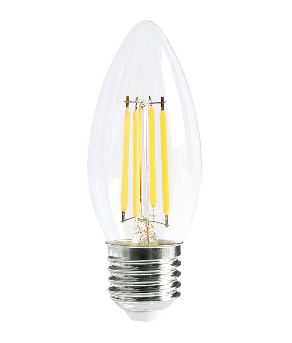 Candle LED Filament Dimmable Globes Clear Diffuser (4W) – CLA Lighting