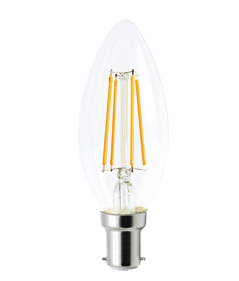 Candle LED Filament Dimmable Globes Clear Diffuser (4W) – CLA Lighting