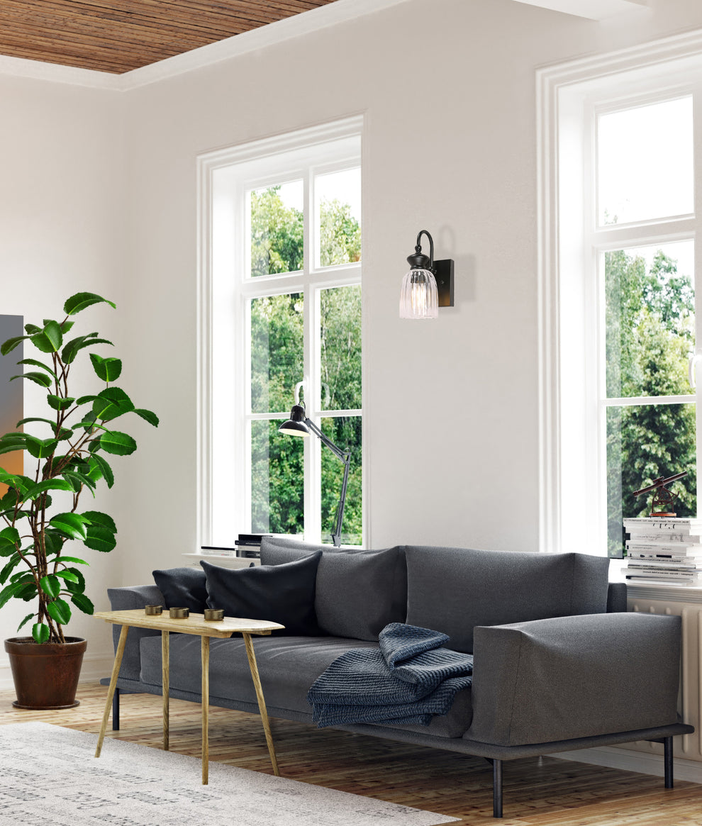 SINO: Interior Ellipse Single Clear Glass Shade Wall Lights – CLA Lighting