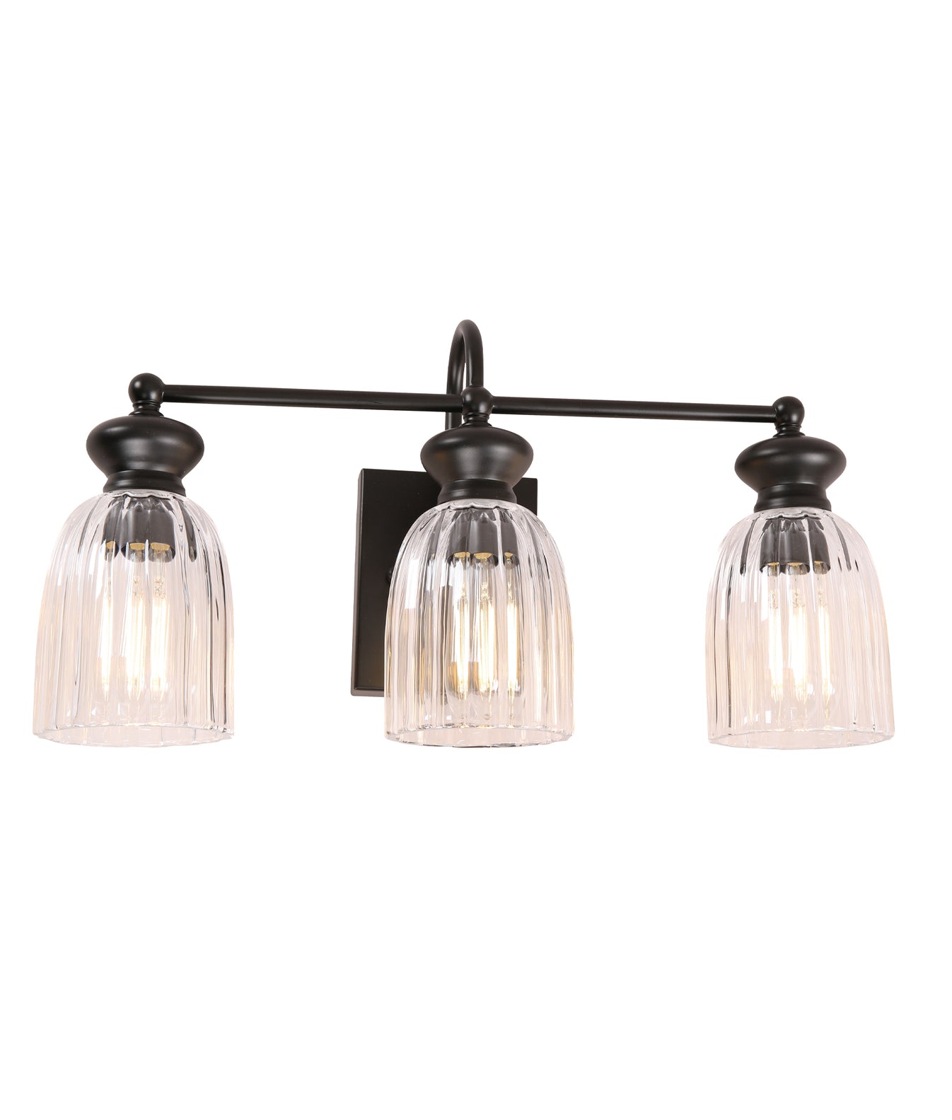 SINO: Interior Ellipse Triple Clear Glass Shade Wall Lights – CLA Lighting
