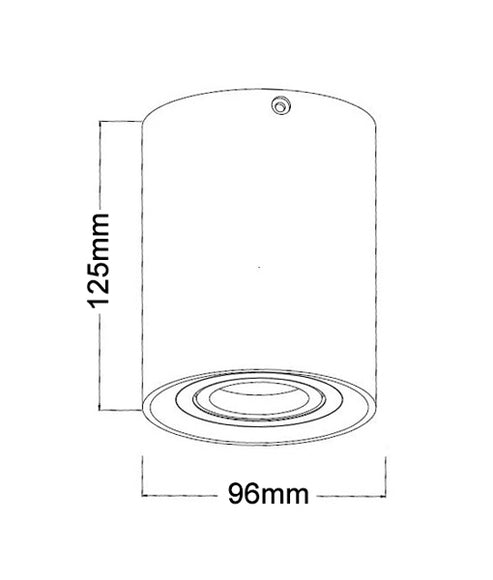 SURFACE: GU10 Round Gimbal Surface Mounted Ceiling Downlights – CLA Lighting