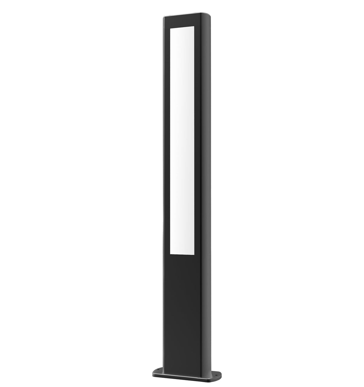 AMUN: LED Surface Mounted Matte Black Rectangular Bollard Lights IP54 ...