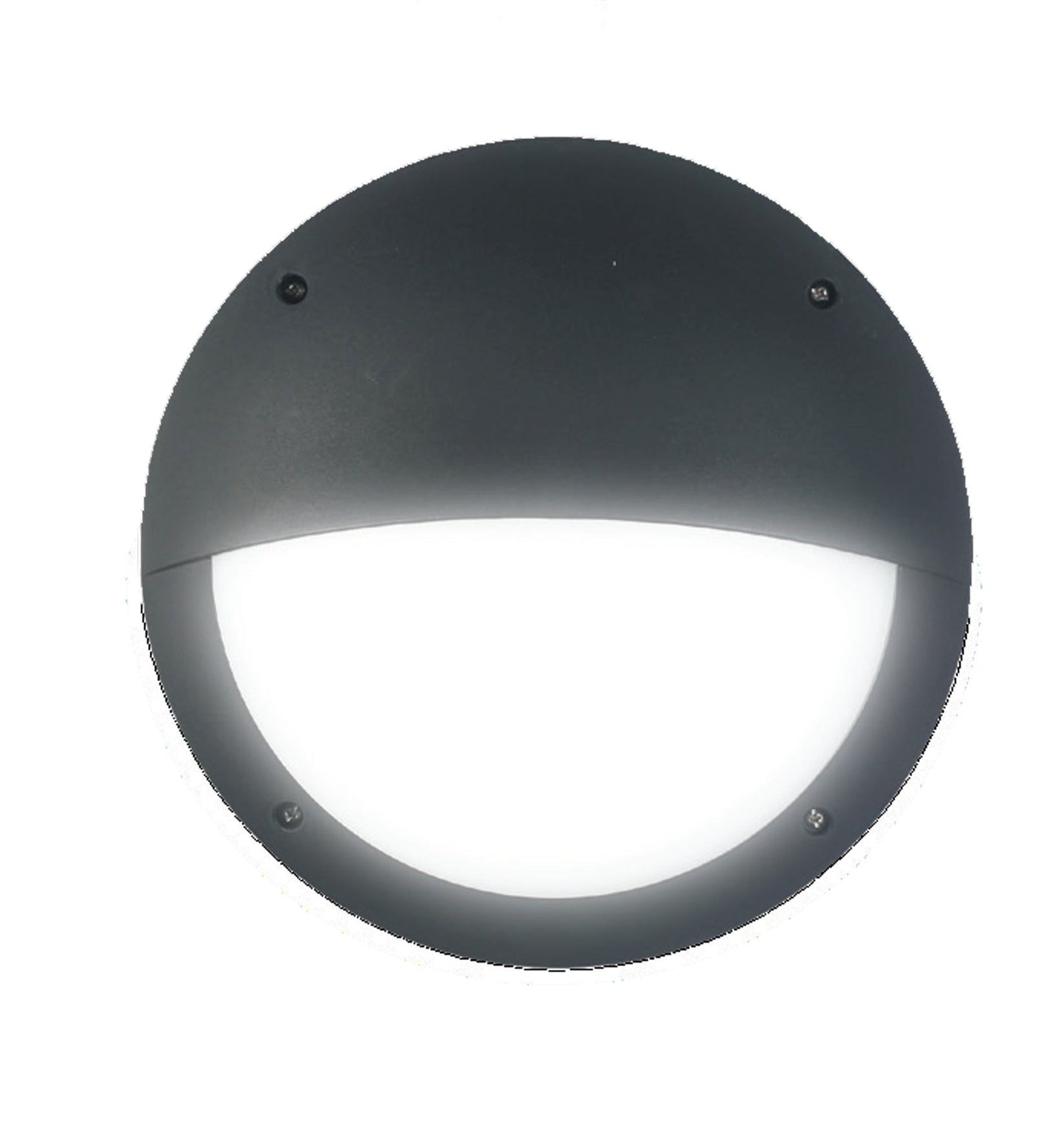 BULK: Exterior LED Eyelid Black Bulkhead Light IP66 IK10 – CLA Lighting