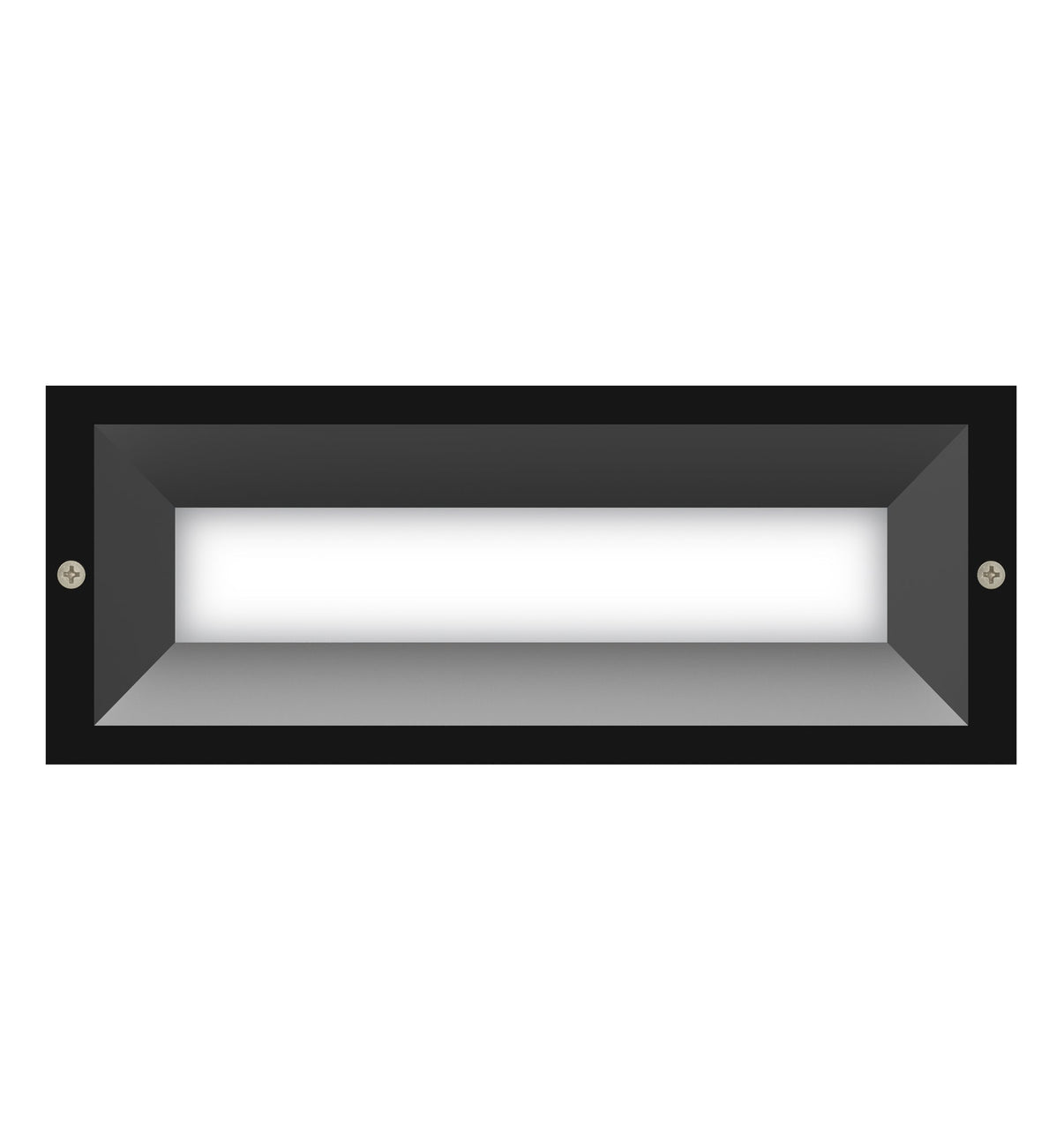 BRICKTRI: Exterior LED Tri-CCT Recessed Rectangular Frosted Diffuser W ...