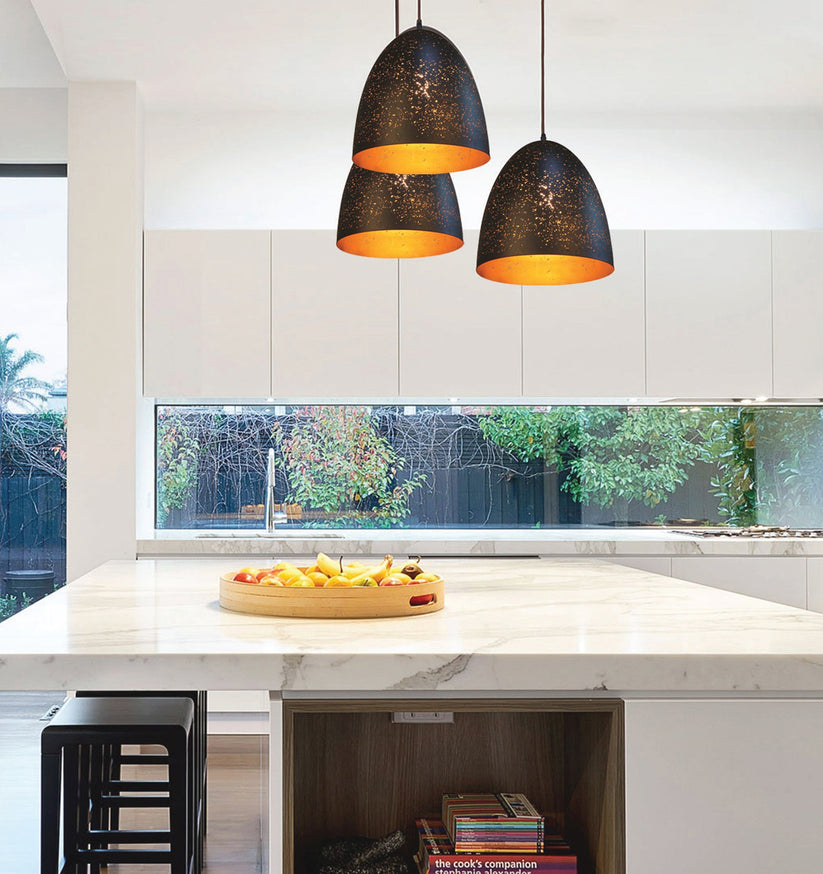 CELESTE: Bohemian Rustic Ellipse Shape Pendant Light – CLA Lighting