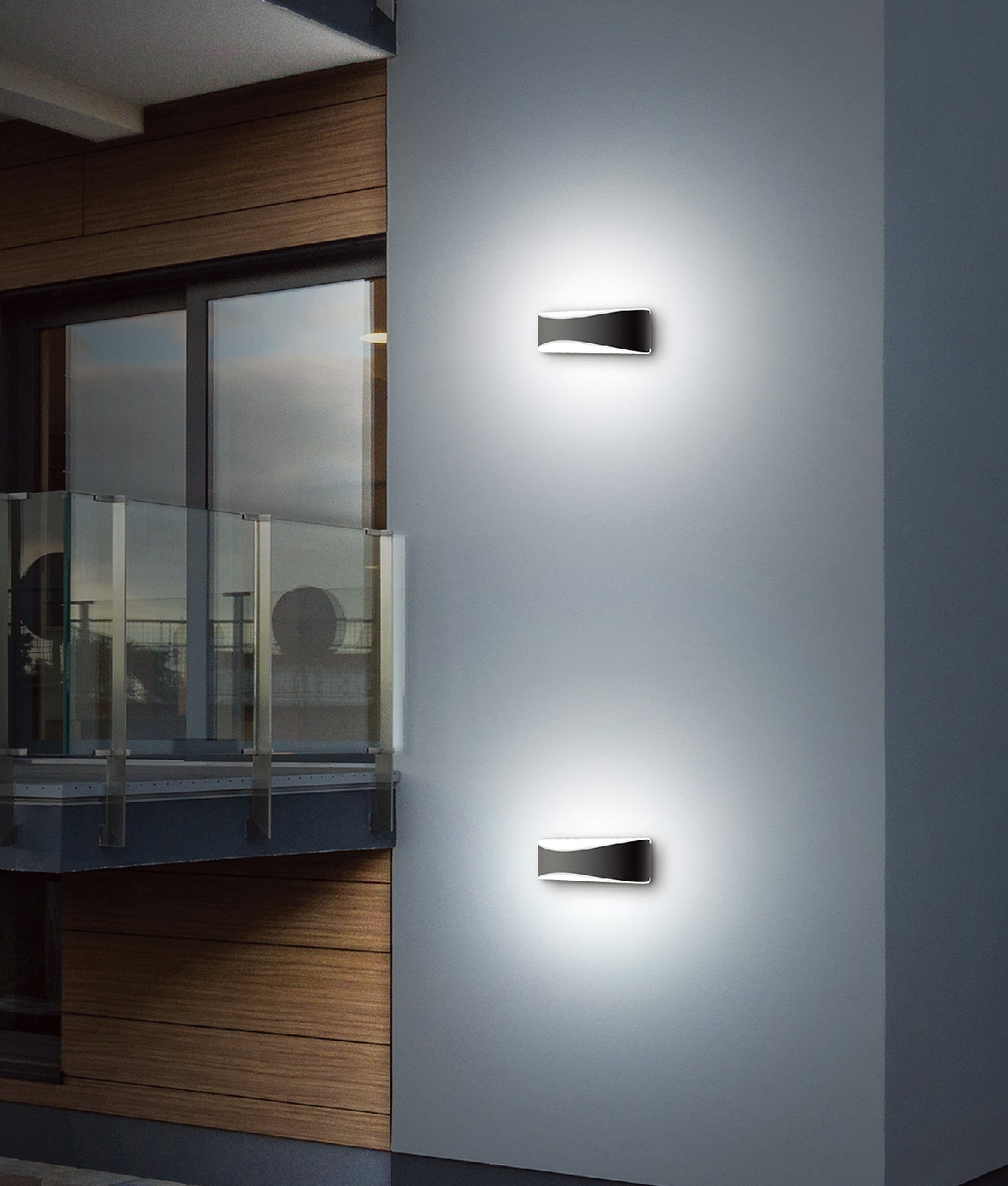 APIS: LED Exterior Surface Mounted Up/Down Wall Lights IP65 – CLA Lighting