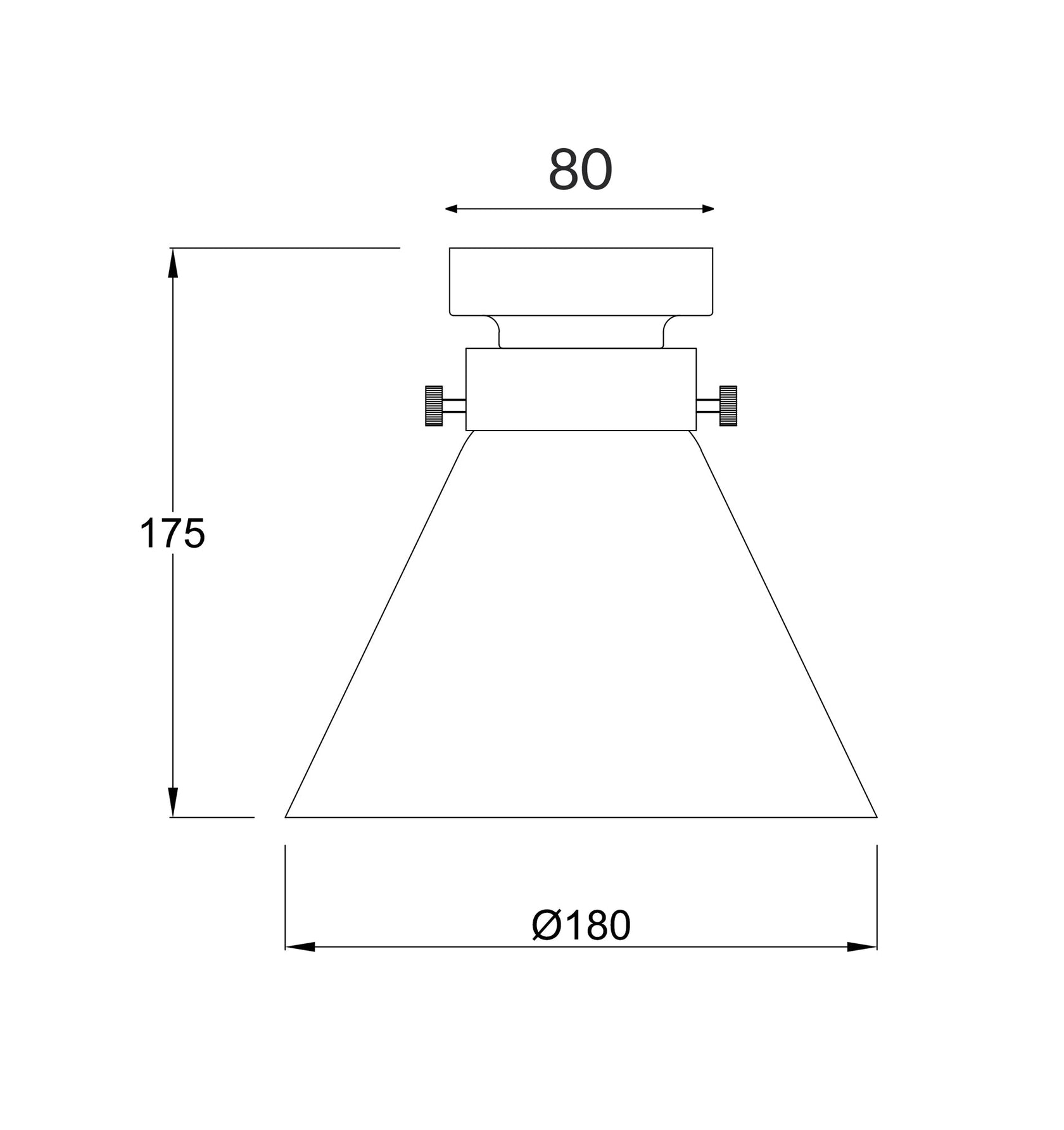 D.I.Y. Batten Fix Ceiling Lights - Small Cone Shape Fixtures – CLA Lighting