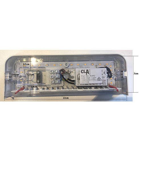 KUK: LED Surface Mounted Rectangular Wall Lights IP54 – CLA Lighting