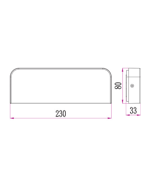 KUK: LED Surface Mounted Rectangular Wall Lights IP54 – CLA Lighting