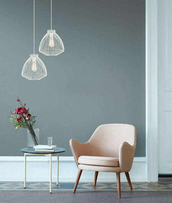 MANU: Modern Interior Cone (Concave) Wire Cage Pendant Lights – CLA ...