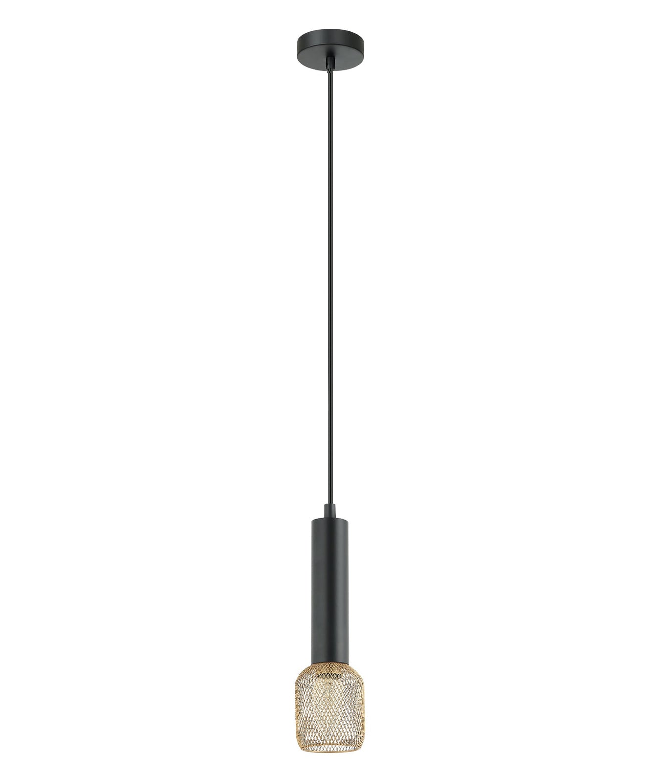 MIKRO: Modern Karaoke Mic Shape Interior Cylinder & Mesh Pendant Light ...