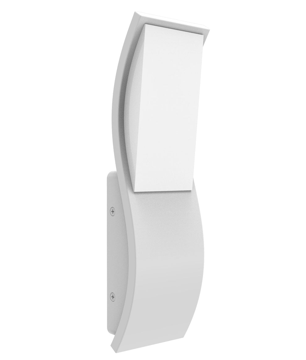 OLA: Exterior LED Wavy Rectangular Surface Mounted Wall Lights IP65 ...