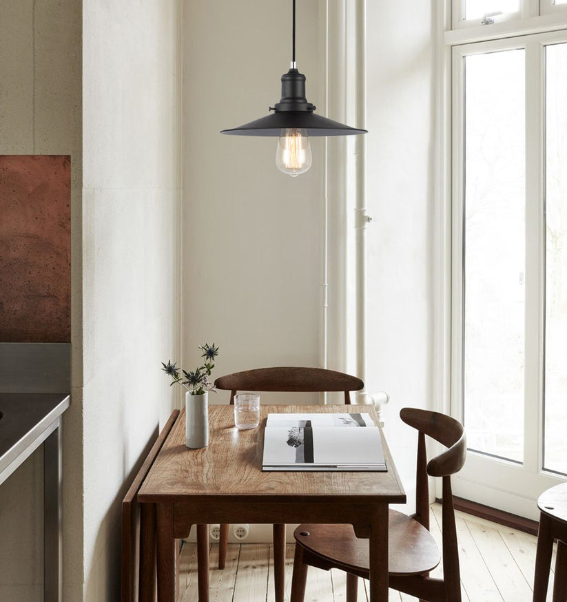 PIATTO: Industrial Black Coolie Pendant Lights – CLA Lighting