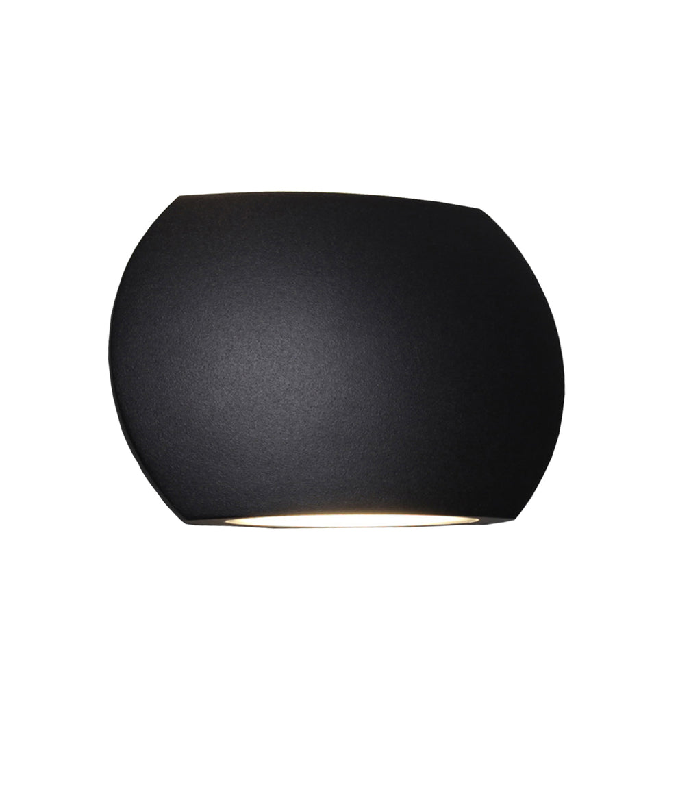 REMO: Surface Mounted LED Exterior Curved Up/Down Wall Lights IP54 ...