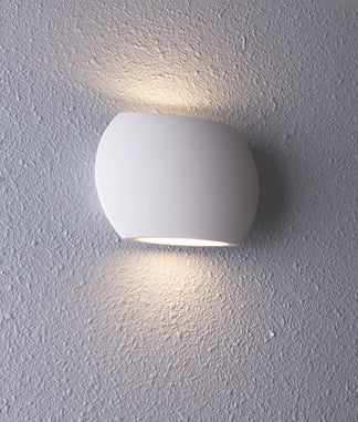 REMO: Surface Mounted LED Exterior Curved Up/Down Wall Lights IP54 ...